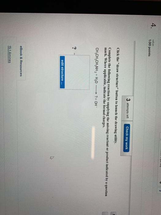 Solved 4. 1.00 points 3 attempts let Check my work Click the | Chegg.com