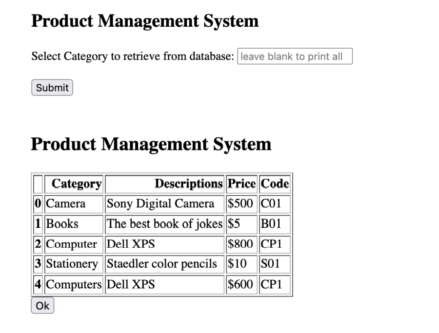 Solved Develop a flask-based App which will get product | Chegg.com