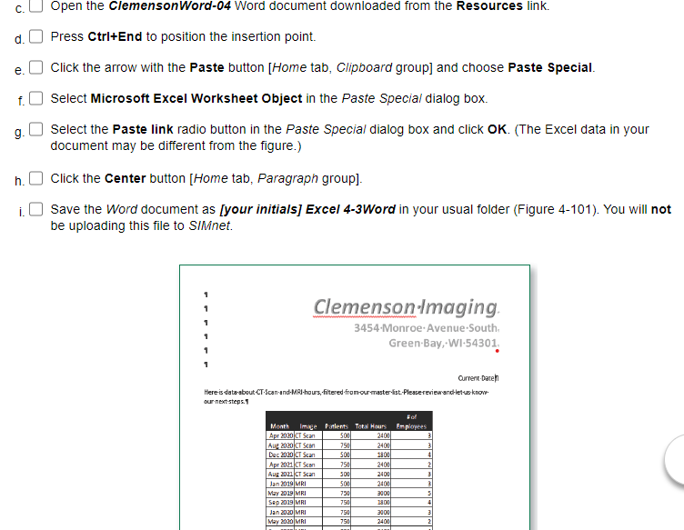 1. O Open the Clemenson-04.xIs x start file. Click | Chegg.com