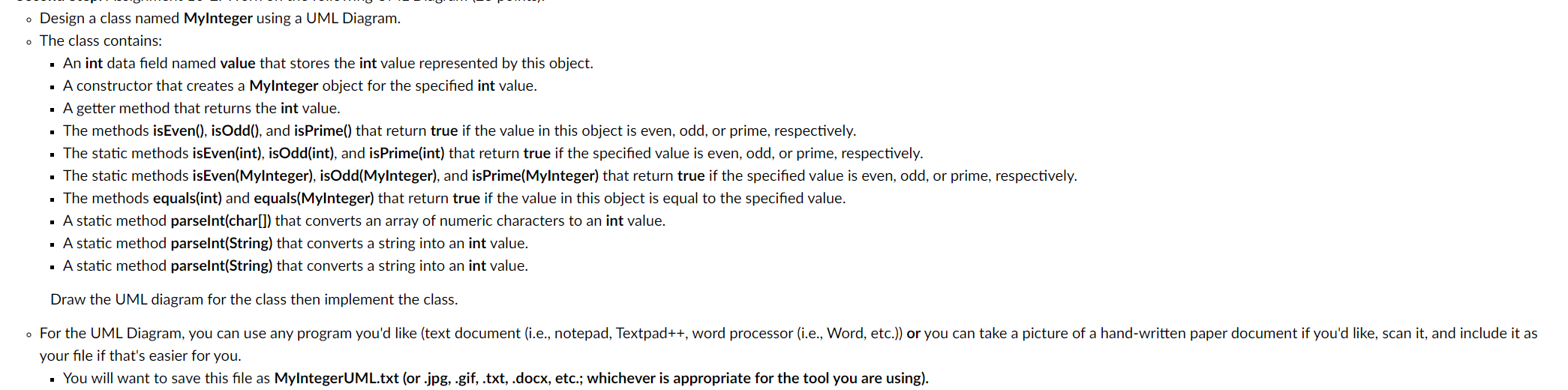 Solved Work on the following UML Diagram (25 | Chegg.com
