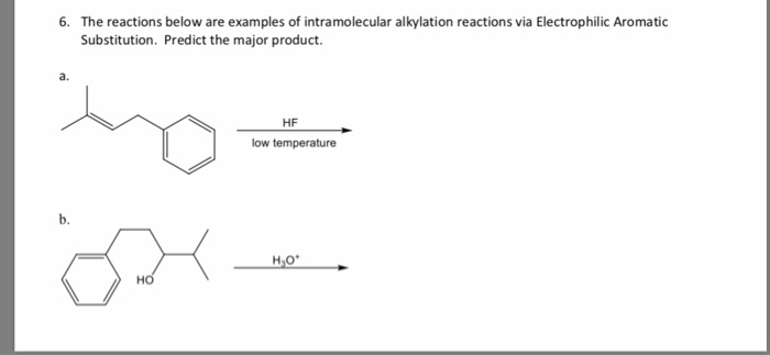Solved The reactions below are examples of intramolecular | Chegg.com