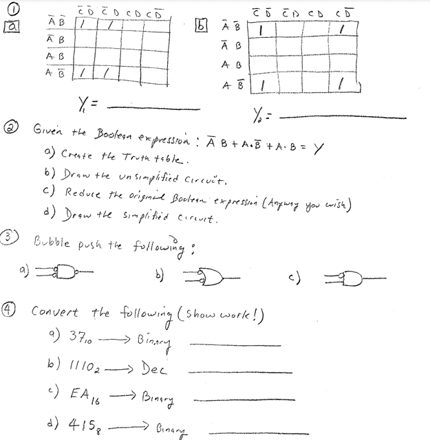 Solved y1= y2= (2) Given the Boolean expression: | Chegg.com
