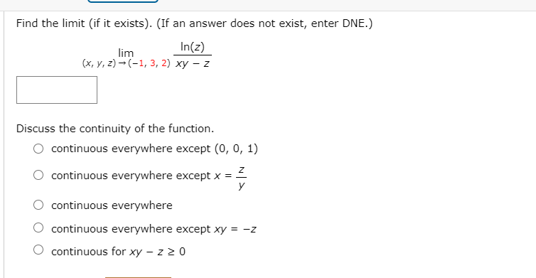 Solved Find The Limit If It Exists If An Answer Does Not