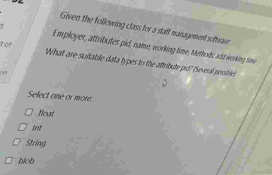 Solved Given the following class for a staff marnagement | Chegg.com