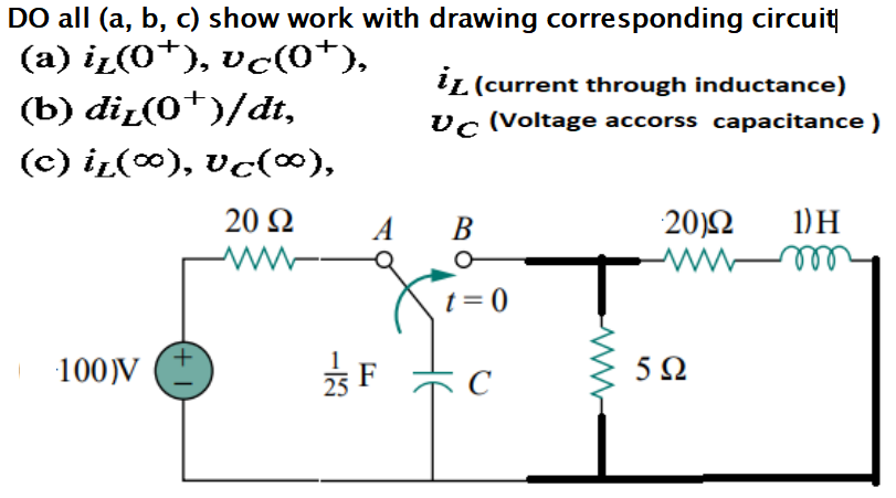 Solved DO all (a, b, c) show work with drawing corresponding | Chegg.com