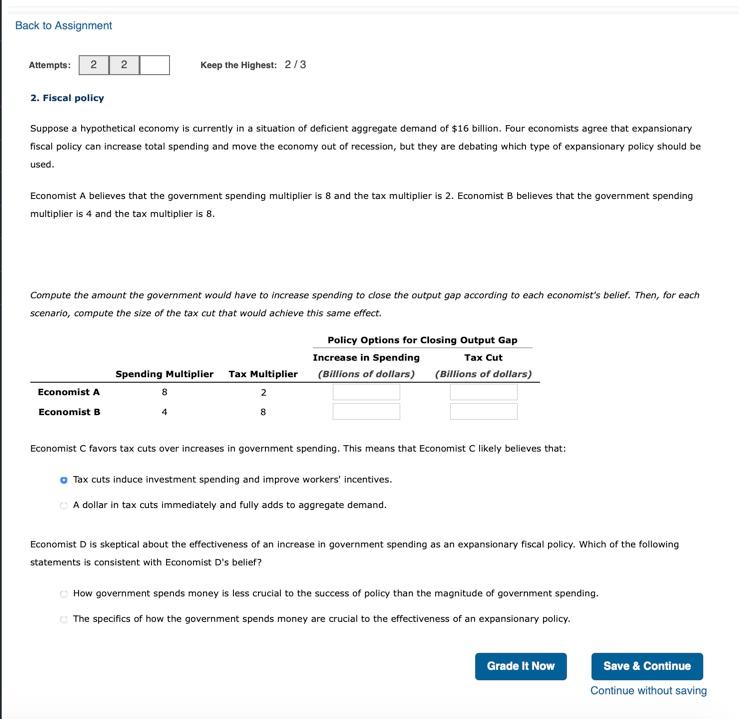 Solved Back to Assignment Attempts: 2 2 Keep the Highest: | Chegg.com