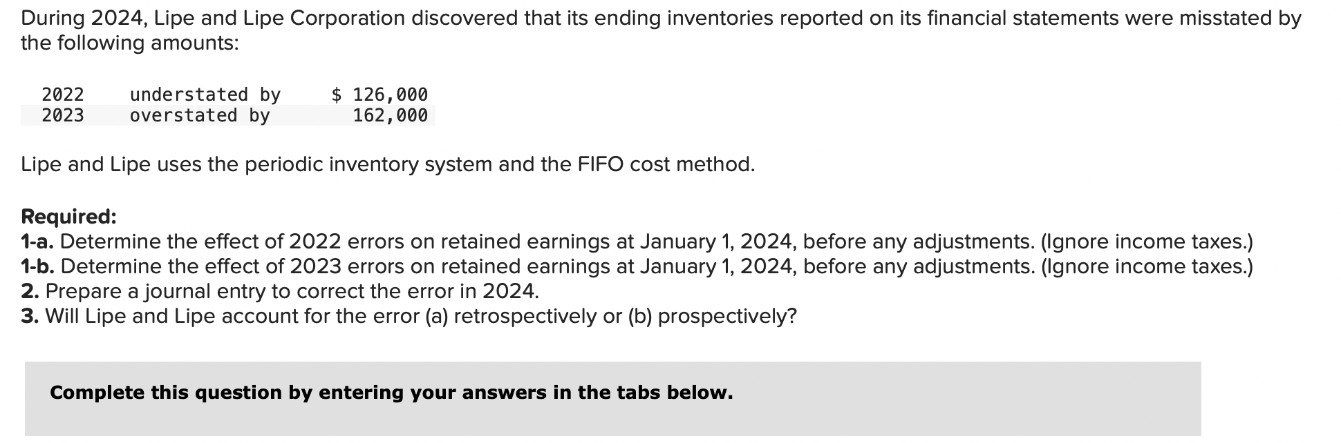 Solved Prepare a journal entry to correct the error in | Chegg.com