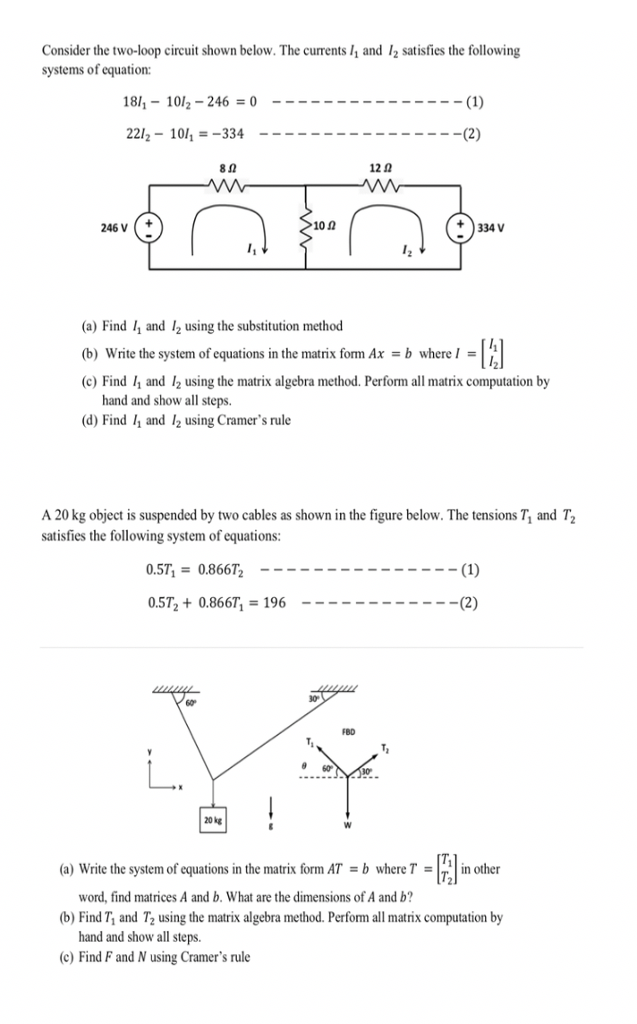 Solved Consider the two-loop circuit shown below. The | Chegg.com