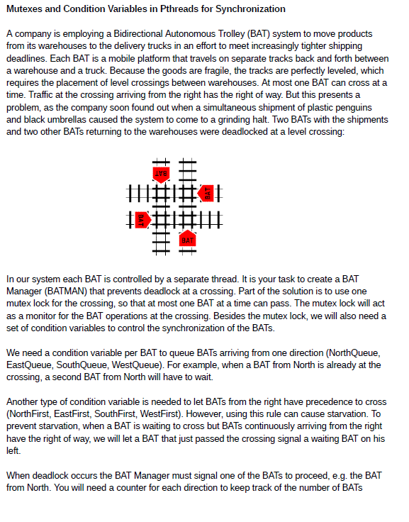 Mutexes and Condition Variables in Pthreads for | Chegg.com