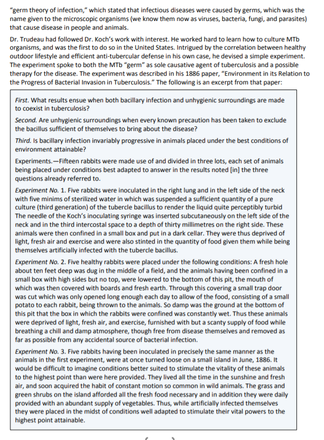 PARTI - THE RABBIT ISLAND EXPERIMENT Imagine that it | Chegg.com