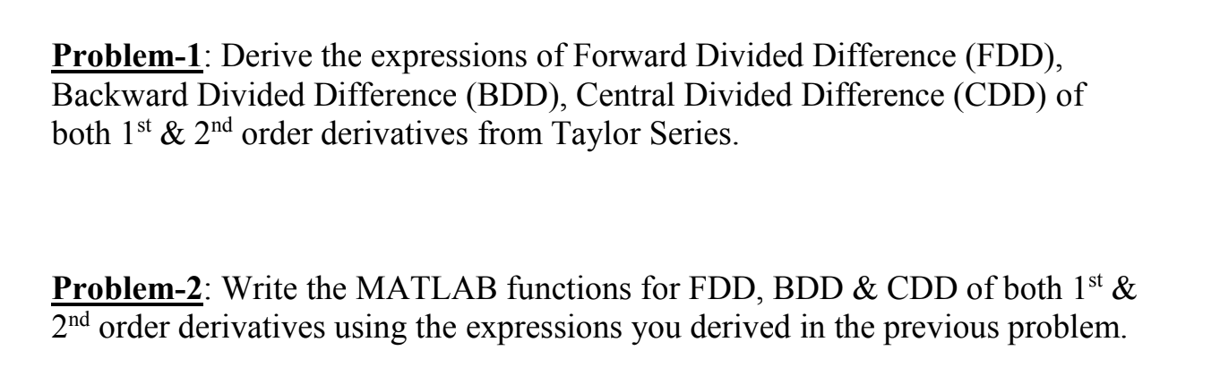 Problem-1: Derive the expressions of Forward Divided | Chegg.com