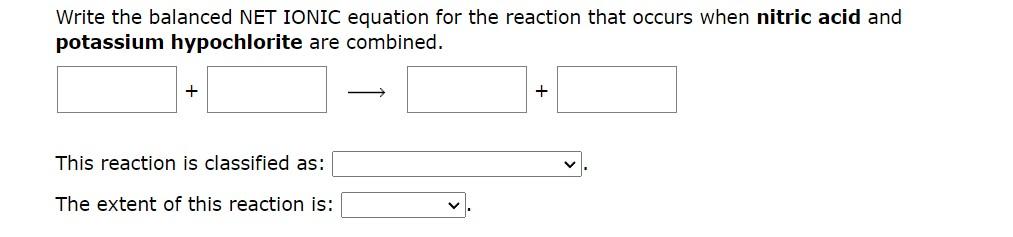 Solved ~Classification: either product or reactant | Chegg.com