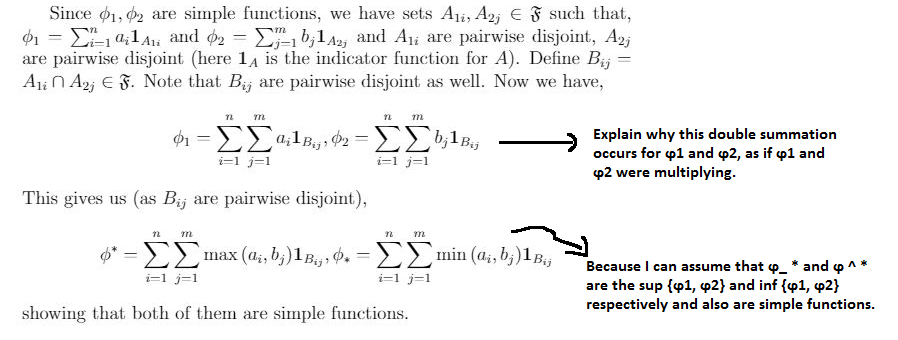 Solved -measure theory. Given the proof, explain with | Chegg.com