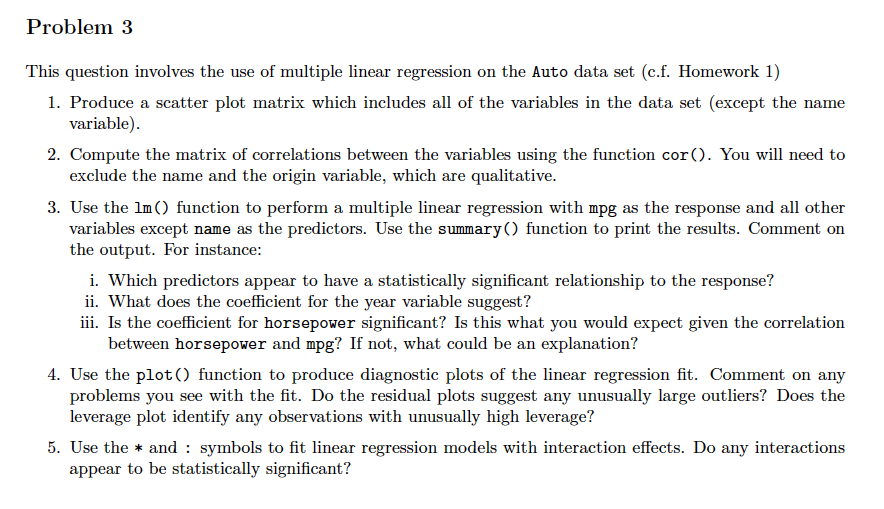 This question involves the use of multiple linear | Chegg.com