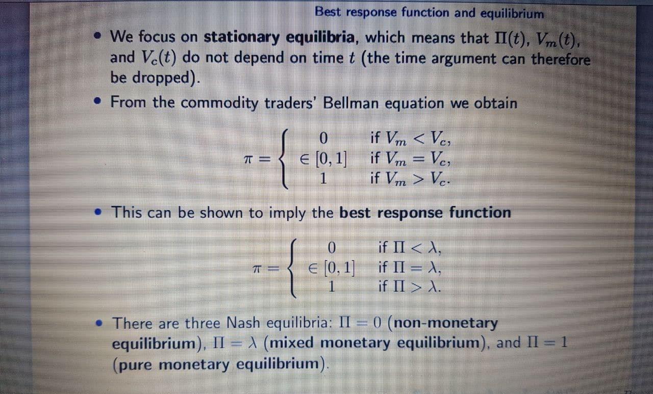 Solved Consider the search-theoretic model of money from | Chegg.com