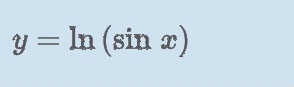 Solved y=ln(sinx)y=x3−1x | Chegg.com