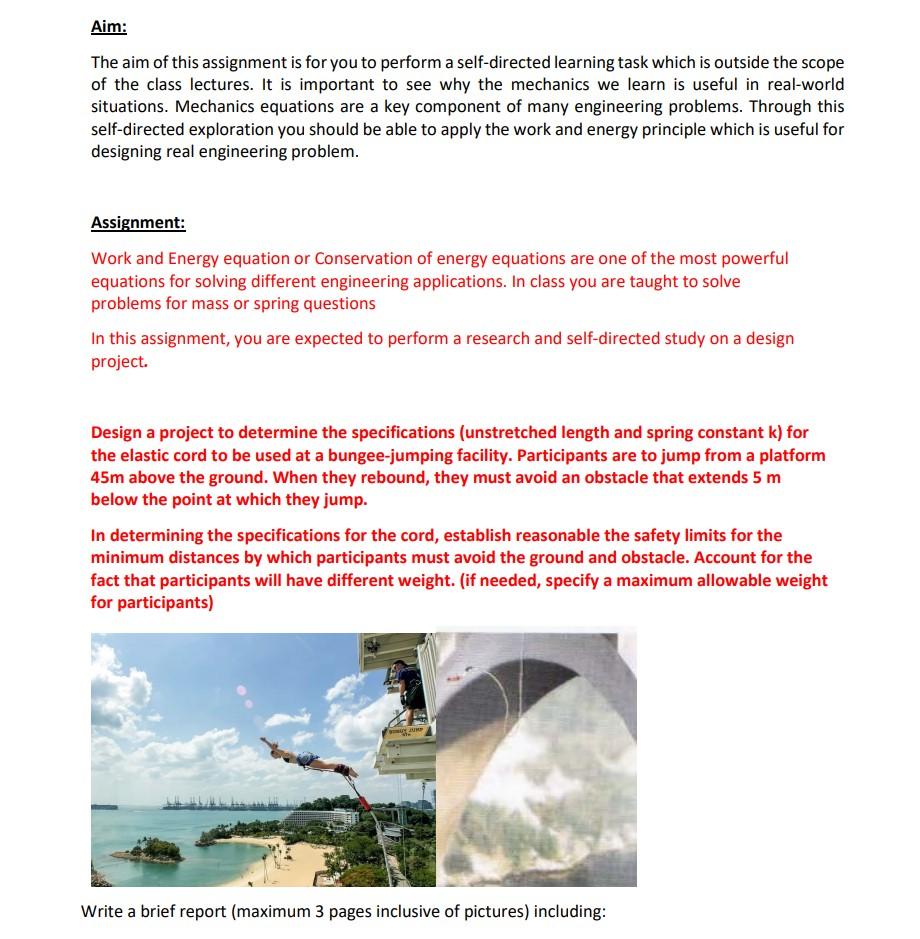 Solved The aim of this assignment is for you to perform a | Chegg.com