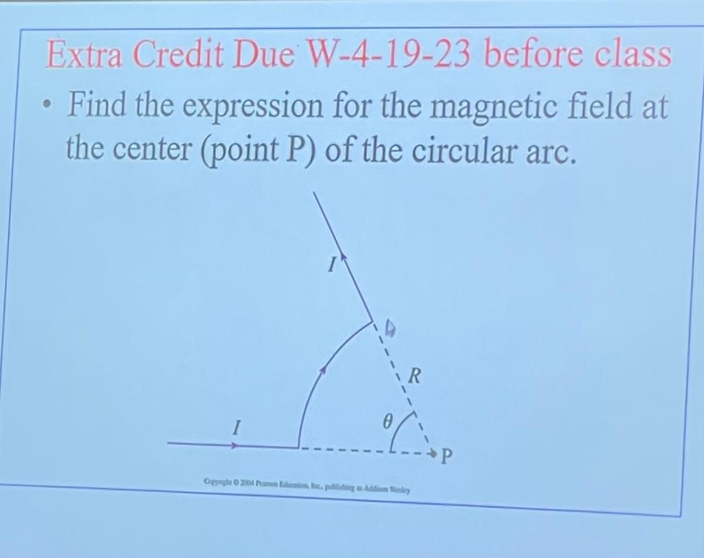 Solved Extra Credit Due W-4-19-23 before class - Find the | Chegg.com