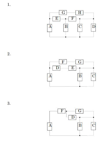 Solved Explain which elements are in series and which | Chegg.com