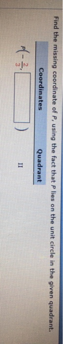 Solved Find The Missing Coordinate Of P Using The Fact That Chegg Solved Find The Missing Coordinate Of P Using The Fact That Chegg