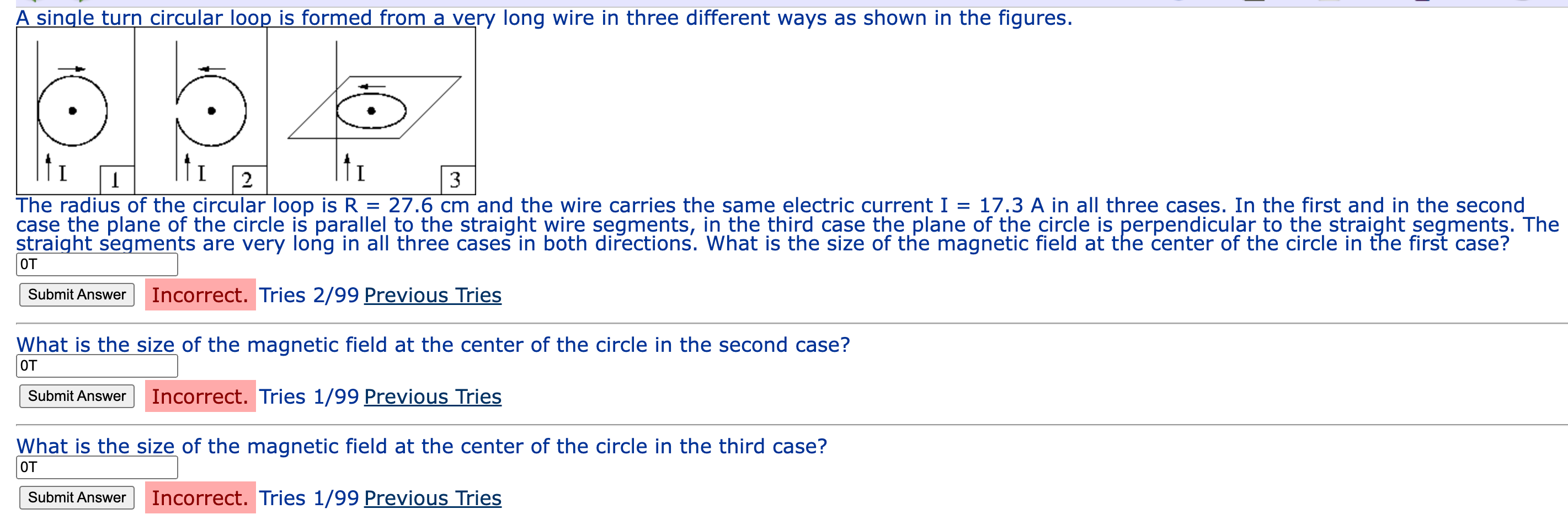 Solved A sinqle turn circular loop is formed from a very | Chegg.com