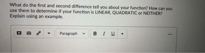 Solved What do the first and second difference tell you | Chegg.com