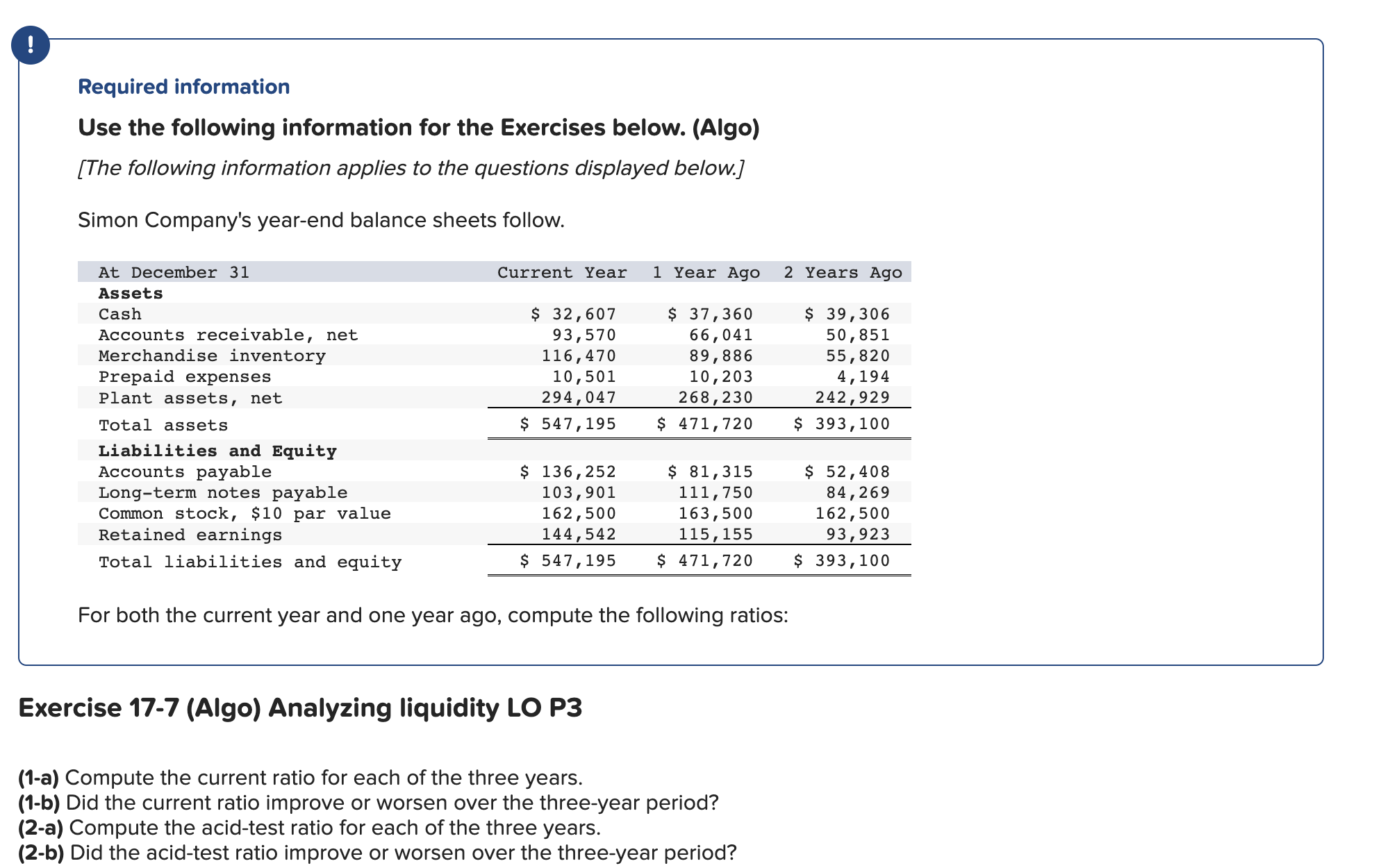 Solved Required information Use the following information | Chegg.com