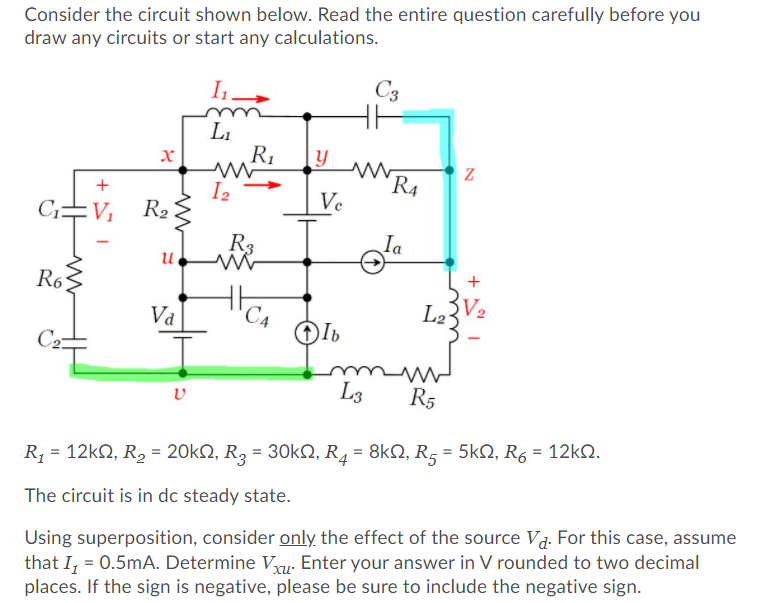 Solved Consider the circuit shown below. Read the entire | Chegg.com