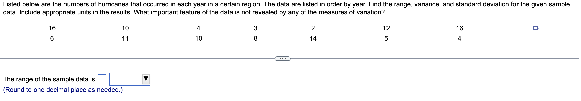 Solved Listed below are the numbers of hurricanes that | Chegg.com