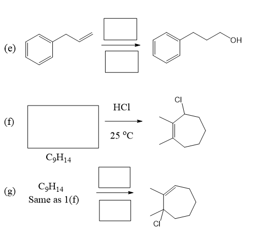 Solved 1. For each problem below, provide the starting | Chegg.com