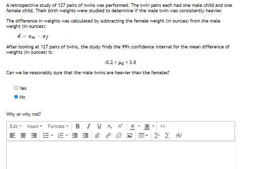 Solved I am unsure if the answer is no or yes. I would love | Chegg.com