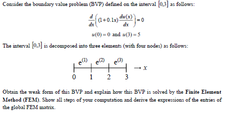 Consider the boundary value problem (BVP) defined on | Chegg.com
