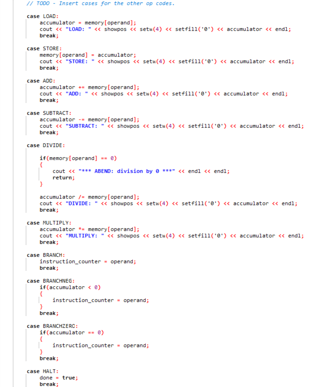 Solved Can someone fix my C++ code so that it matches the | Chegg.com
