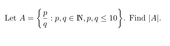 Solved Let A= :p, q E IN, P, q