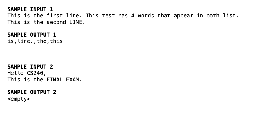 Solved PROGRAM IN C PLS!! Input: The program will read from | Chegg.com