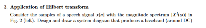 3. Application of Hilbert transform Consider the | Chegg.com