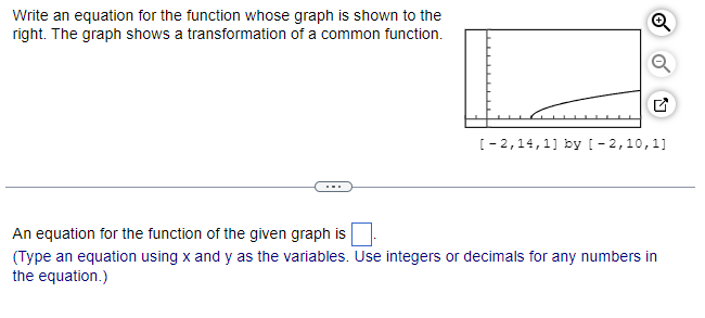 Solved Write an equation for the function whose graph is | Chegg.com