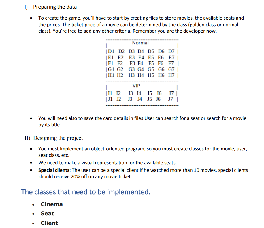 Solved Sinple Movie Ticket Booking System Welcone Custoner! | Chegg.com
