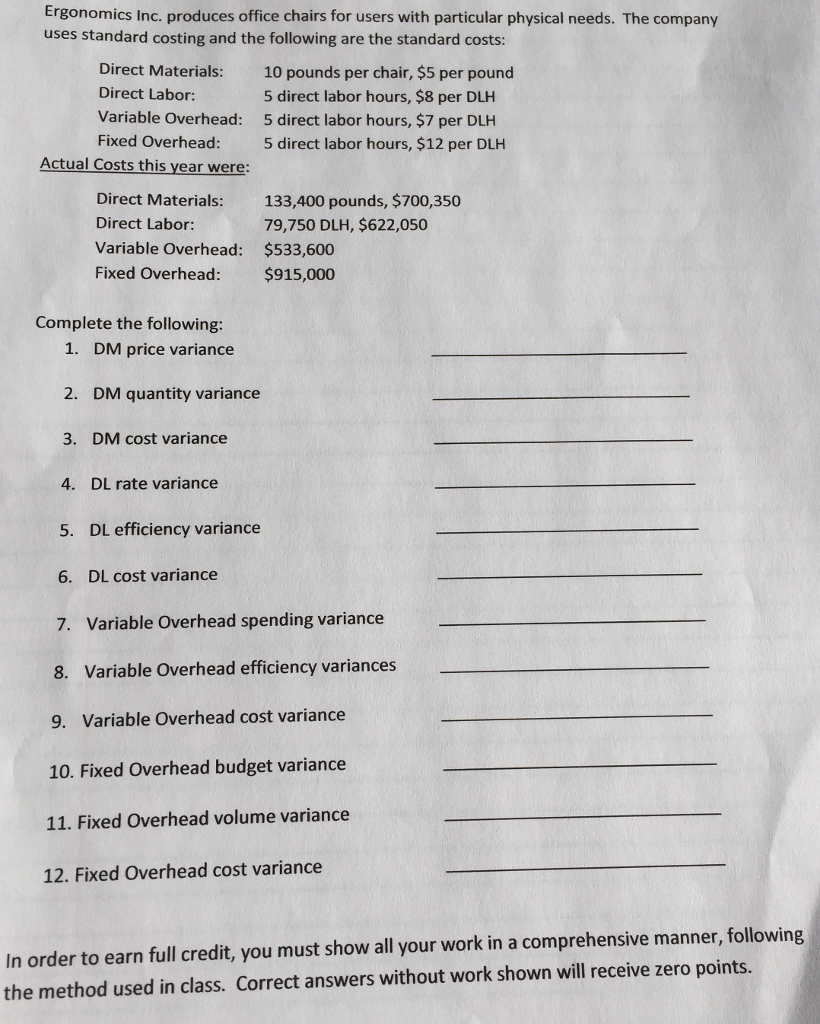 Solved How do you find DM Price Variance? | Chegg.com
