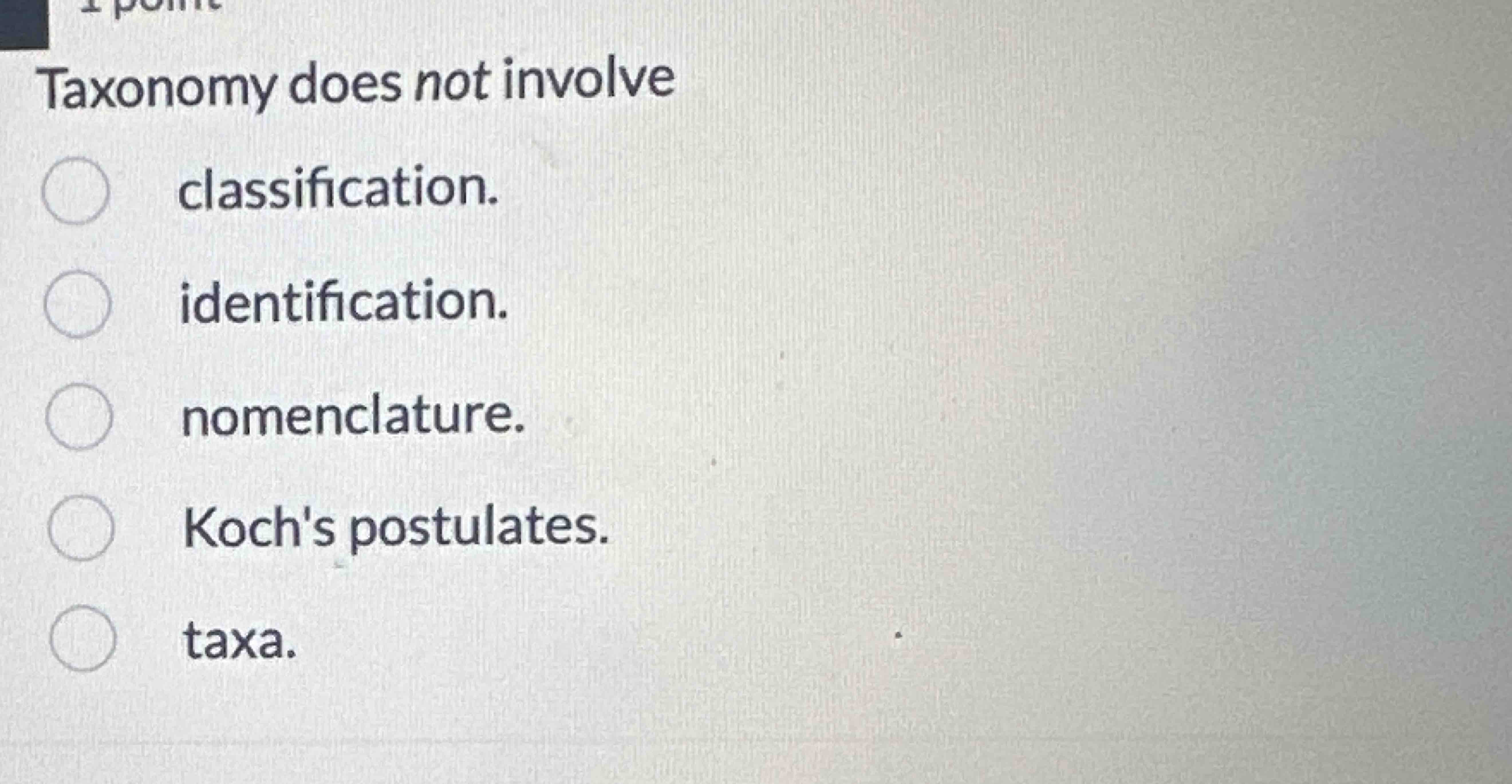 Solved Taxonomy does not | Chegg.com