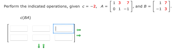 Solved Perform the indicated operations, given | Chegg.com