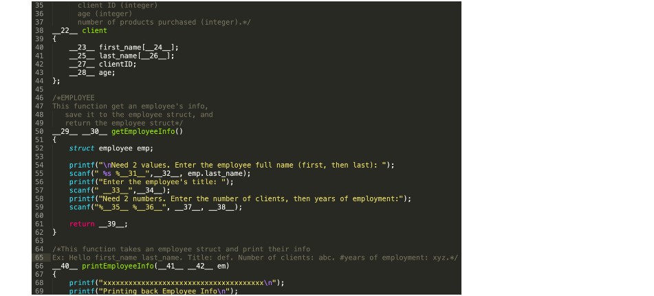 Solved Task 3: Struct You will write a program to keep track | Chegg.com
