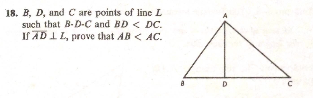 Solved B,D, ﻿and C ﻿are points of line L ﻿such that B-D-C | Chegg.com