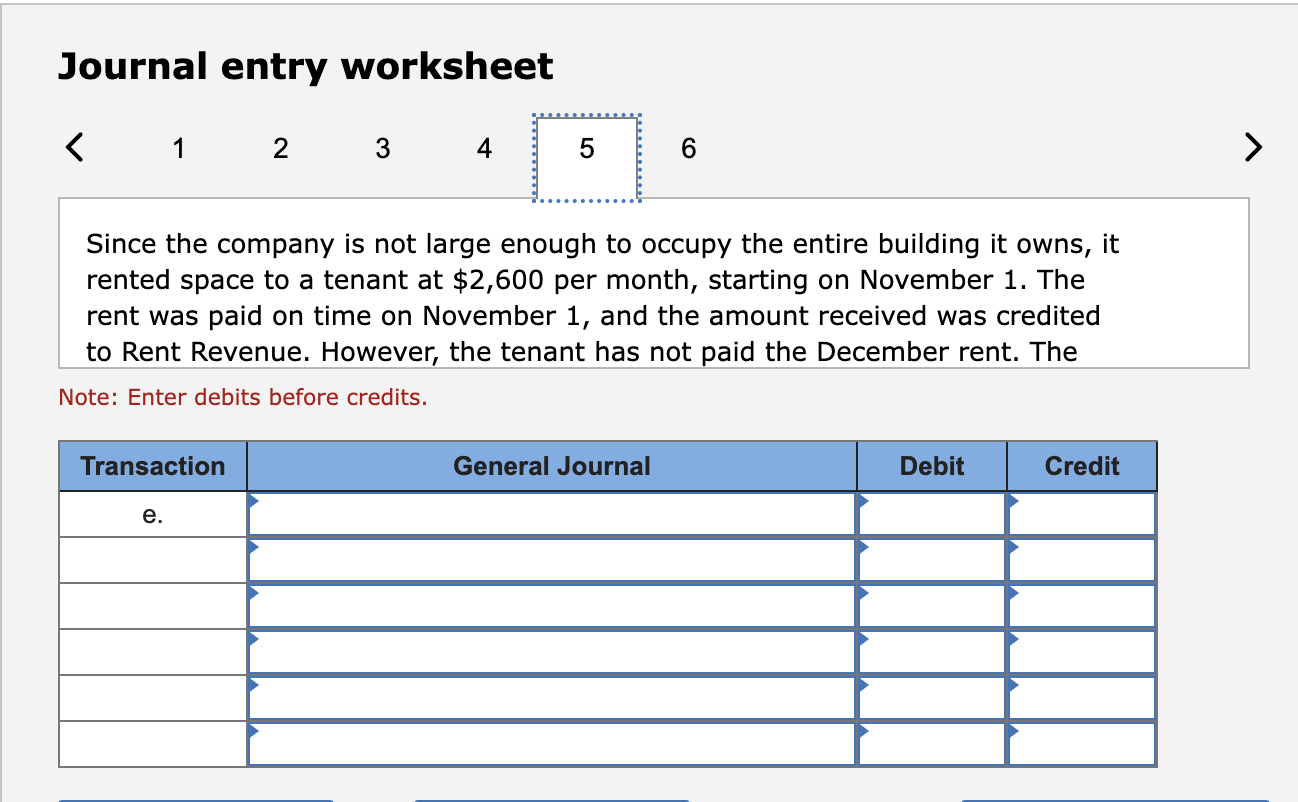 Solved Journal entry worksheet On November 1 , the company | Chegg.com