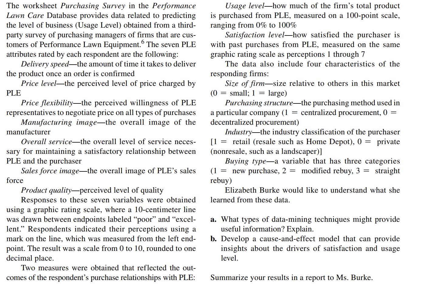 Solved Question Use Data Mining Methodologies To Understand 5826