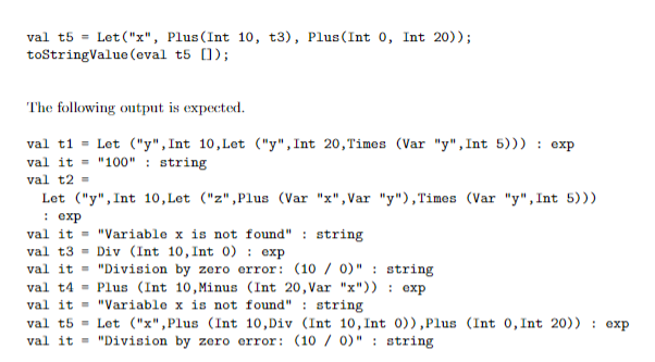 Solved 1 Add Error Handling to Interpreter For this | Chegg.com
