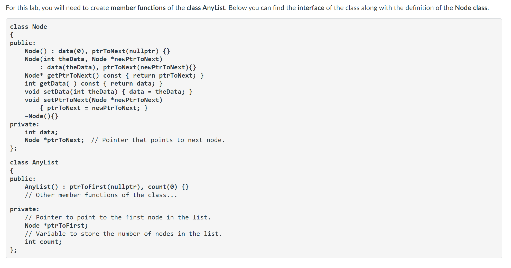 Solved For this lab, you will need to create member | Chegg.com