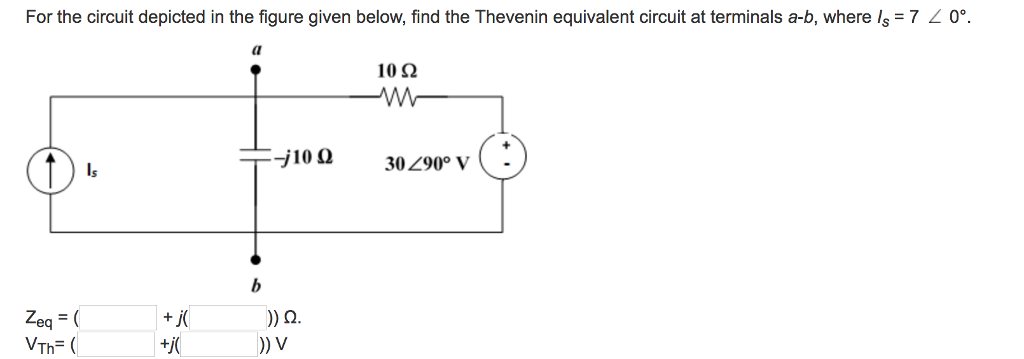 Solved For the circuit depicted in the figure given below, | Chegg.com