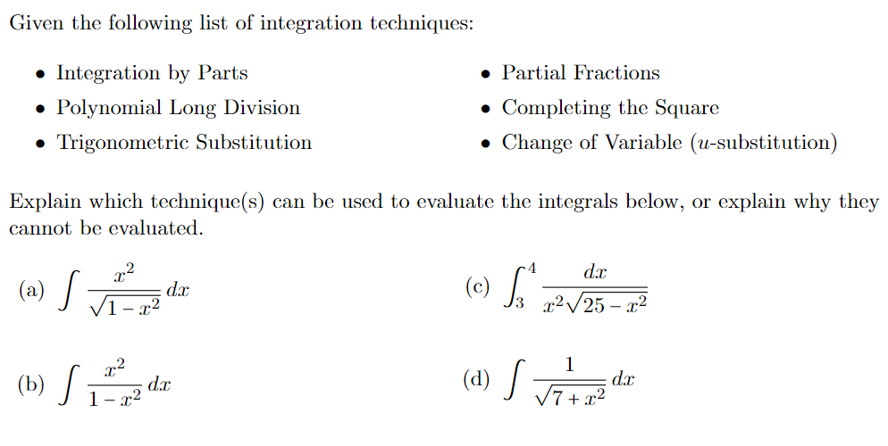 Solved Please Explain Which Technique S Can Be Used To