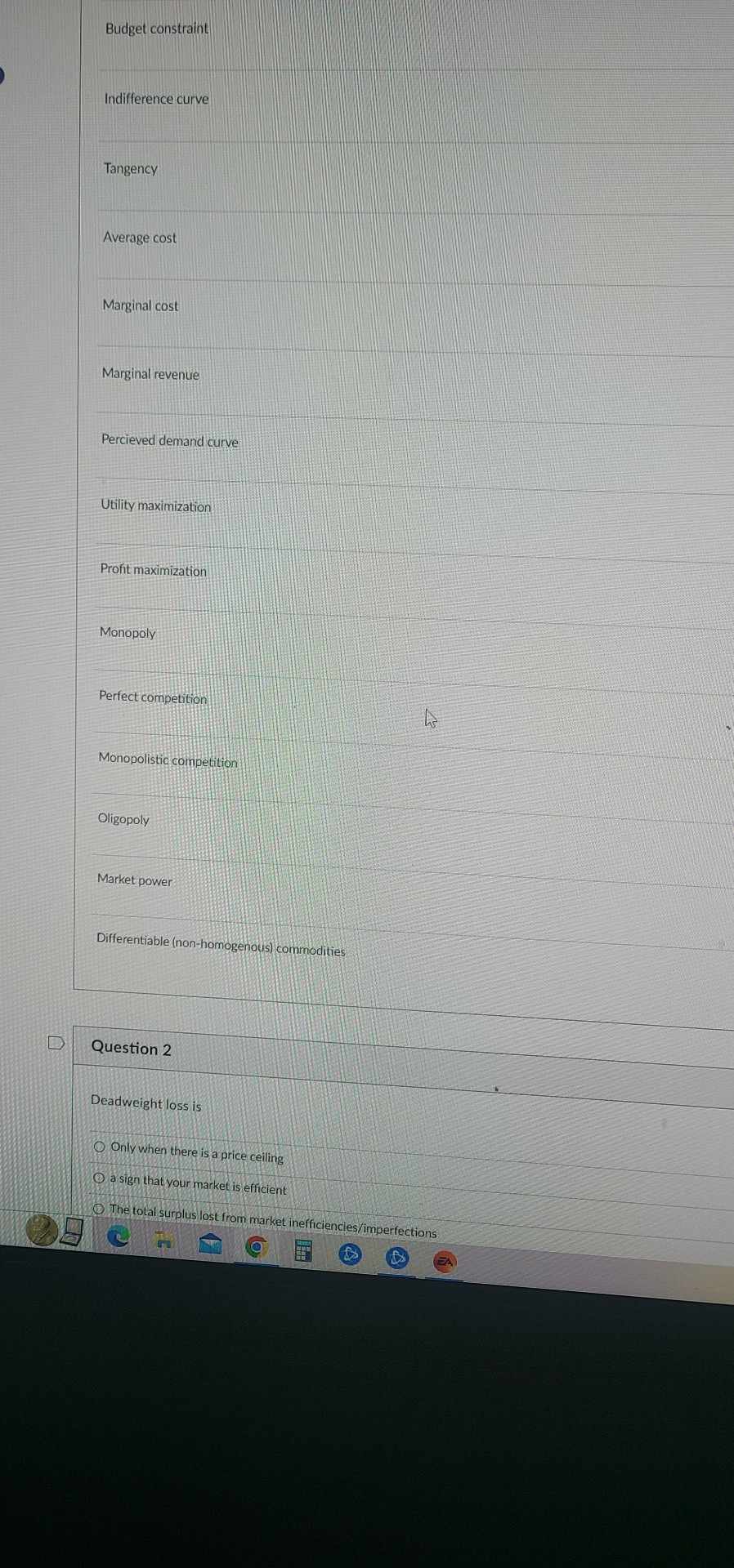 Solved Match the following terms to their definitions: | Chegg.com